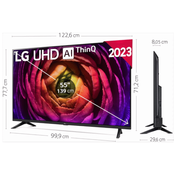 LG 55" Ultra HD UR73 4K Smart TV w/ Magic Remote, 2023 | HDR10, WebOS23 ...