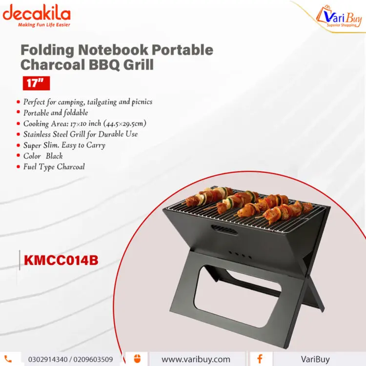 Notebook Charcoal Grill Ultimate Patio 18 Inch Folding Notebook