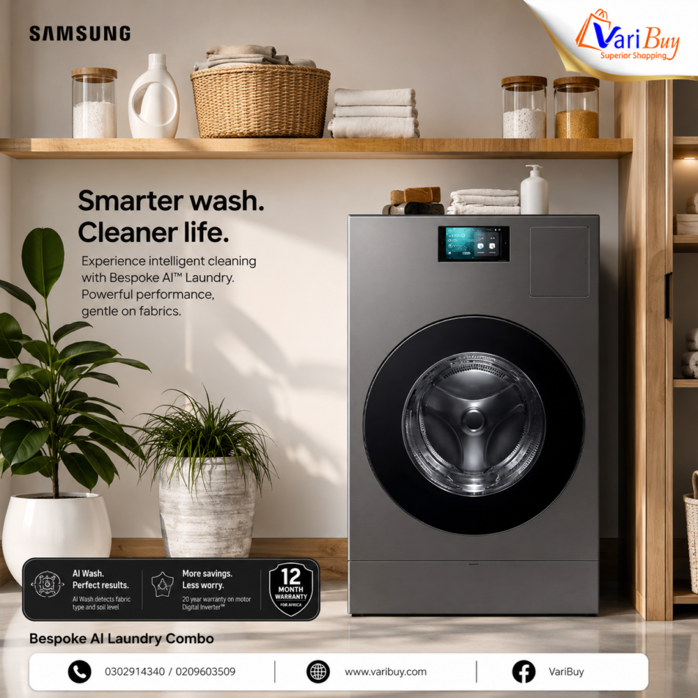 Samsung 22kg/11kg Bespoke AI Laundry Combo EcoBubble Washer-Dryer| 7 ...
